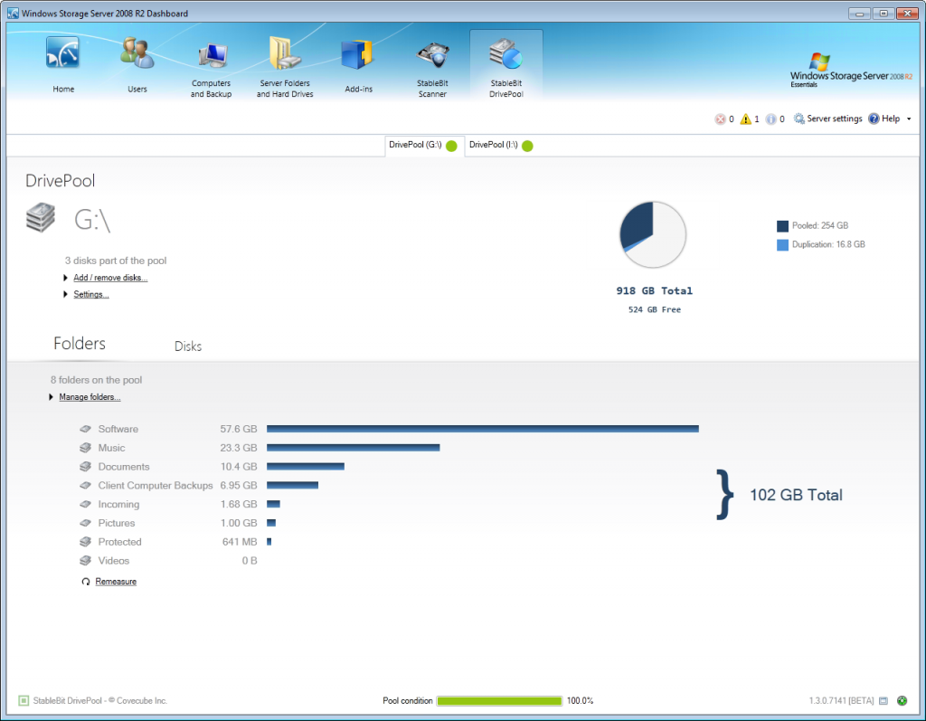 StableBit DrivePool 1.2.1 BETA – Covecube